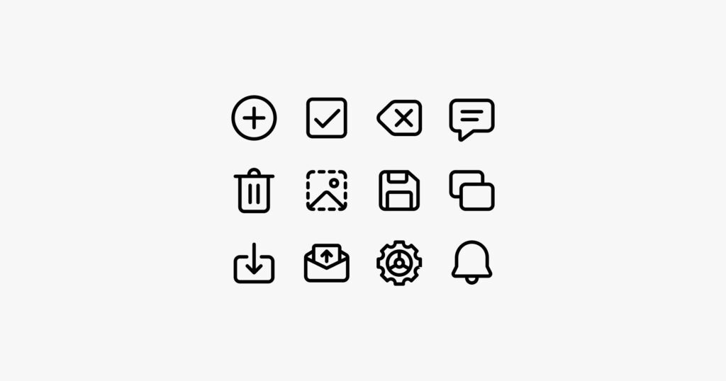 Fluent System Icons: Outline and Filled Graphics on Popular Topics